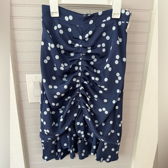 Azulu | Skirts | Azulu Cinched Polka Dot Skirt | Poshmark